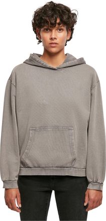 Build Your Brand Damen Kapuzenpullover Ladies Acid Washed Oversize Hoody, Farbe Asphalt, Größe 3XL