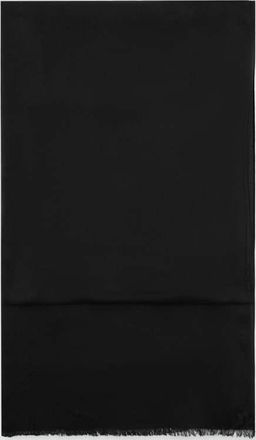 Mango Foulard bords effiloch&eacute;s noir - Femme - Taille unique - MANGO