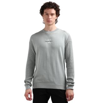 Calvin Klein Jeans Herren Pullover Strickpullover, Grau (Slate Gray), XXL