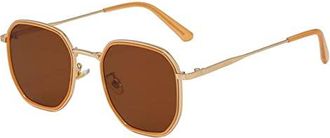 Generic Lunettes de soleil carrées rétro pour hommes et femmes, lunettes de décoration de plage en plein air (couleur : B, taille : moyen) 2026, E, Taille uni