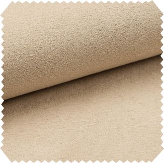 Novely ALPEN Polsterstoff im Wildleder-Look - Velours-Microfaser-Möbelstoff - Pflegeleichte Meterware 1lfm | Farbe: 03 Beige