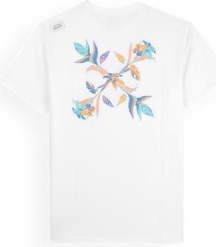 Oxbow Tee-Shirt Manches Courtes Tropics Ete 2025 Manches Courtes, Col Rond, Motif sur Le Dos