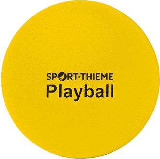 Sport-Thieme Weichschaumball Playball | Gutes Sprungverhalten | &Oslash; 15 cm | Soft-Spielball | Offenporiger Schaumstoff | Gelb | Gewicht 110 g | Zeitlupen-Effekt f&uuml;r A