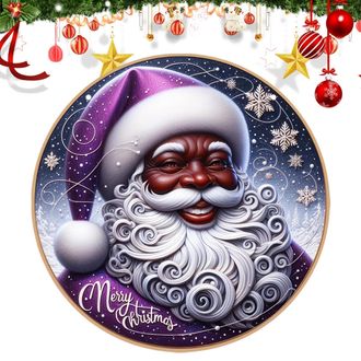 Generic Weihnachten Türzeichen, Weihnachten Holz Türschild | Runde Grundstück Türanhänger,Urlaub willkommen Zeichen, Winter Santa Art Dekoration Holz Türschil