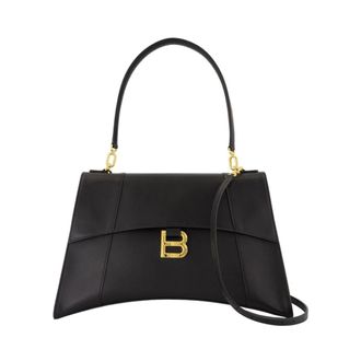 Balenciaga Weiche Mittlere Ledertasche in Schwarz - - Bags - Damen - Schwarzk - ONE SIZE
