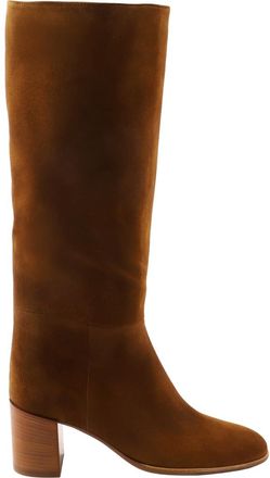 Högl Högl Damen JESS Knee High Boot, Khaki, 38.5 EU X-Weit