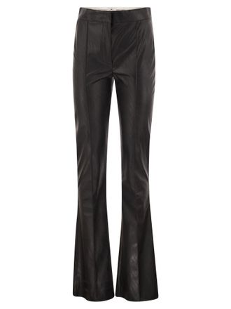 Elisabetta Franchi Pantalon &eacute;vas&eacute; effet simili cuir