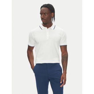 Lindbergh Lindbergh Poloshirt 30-404010 Wei&szlig; Relaxed Fit