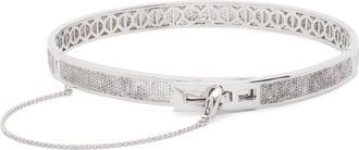 Eddie Borgo collier ras-du-cou Pav&eacute; Safety Chain - Argent