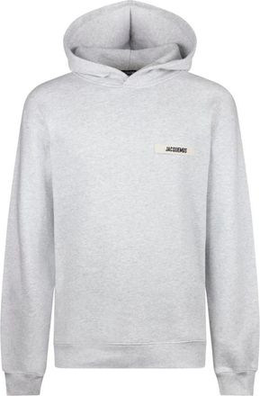 Jacquemus Homme, Sweatshirts et sweats &agrave; capuche, Gris, Taille: S Gros Grain Sweat &agrave; capuche