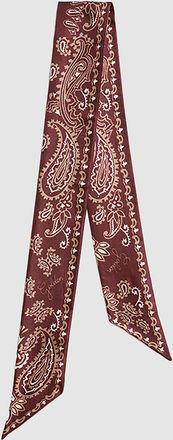 Golden Goose Bandeau Unisexe Journey Soie Bordeaux