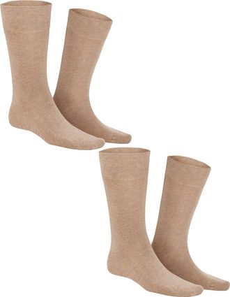 Kunert Herren Socken Comfort Cotton 2-Pack druckfreier Bund
