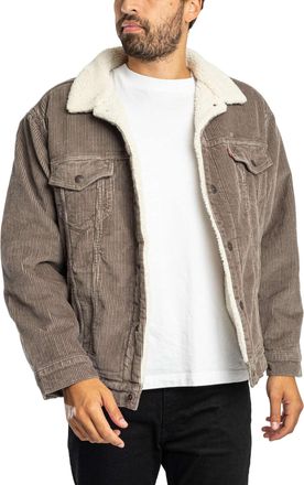 Levi's Sherpa-Jacke Mit Lockerer Passform, Grau