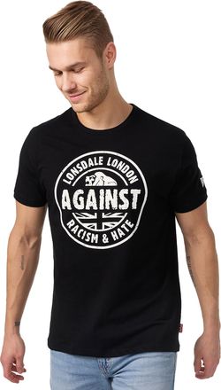 Lonsdale London Against Racism M&auml;nner T-Shirt schwarz 3XL 100% Baumwolle Streetwear