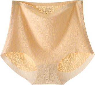 Generic Culotte sans Couture Femme Culotte Femme sans Couture Culotte Femme De Classique Taille Haute Minceur Crotch Soie 7A Lift Hanches Seamless Shapewear T