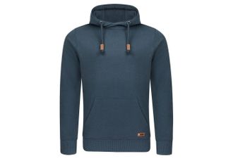 Riverso Kapuzenpullover Herren Hoodie RIVJulian Regular Fit Longsleeve Sweatshirt mit Cross-Over-Kragen und Kängurutasche