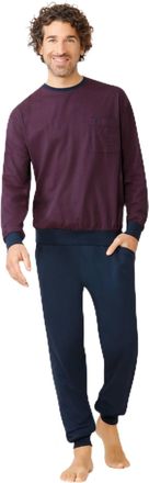 Hajo Schlafanzug mit B&uuml;ndchen, Premium Cotton