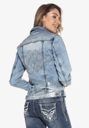 Cipo & Baxx Jeansjacke WJ174 mit Jeansoptik Highlight