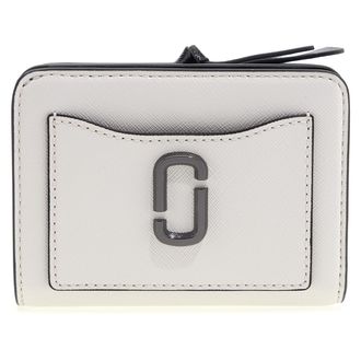 Marc Jacobs Womens The MINI COMPACT Wallet, Black/White