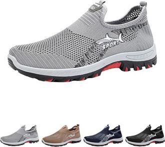 Generic Chaussures &agrave; enfiler pour homme - Tige basse en maille respirante - L&eacute;g&egrave;res et confortables - Semelle int&eacute;rieure rembourr&eacute;e - Durable et antid&eacute;rapante