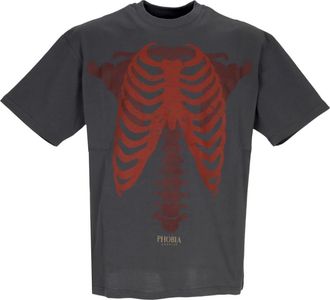 Phobia Archive Homme, Tops, Gris, Taille: XL Bones Tee