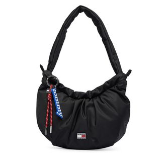 Tommy Jeans Handtasche Tommy Jeans Tjw Icon Charms Shoulder Bag AW0AW18780 Schwarz