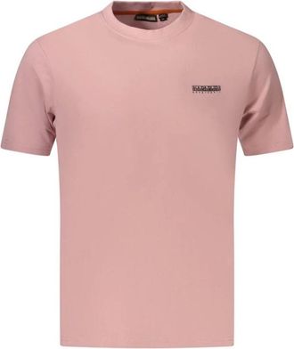 Napapijri Homme, Tops, Rose, Taille: M Rosa Cotton T-Shirt