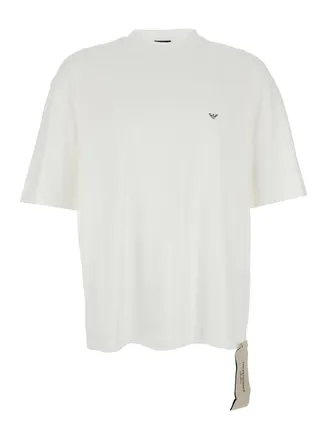 Emporio Armani Crew Neck Cotton T-Shirt - White