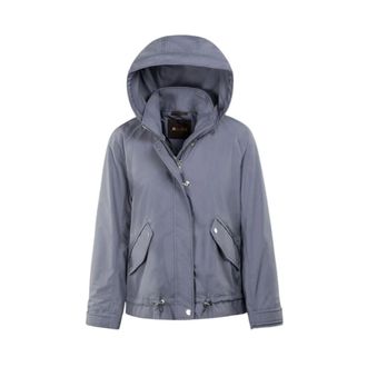 Moorer Femme, Vestes, Bleu, Taille: 40 FR Jill STP Hooded Jacket