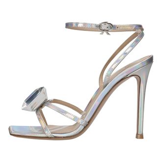 Gianvito Rossi Femme, Chaussures, Gris, Taille: 41 EU Sandales Argent