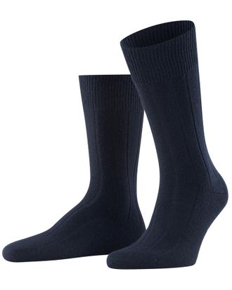 Falke Wadenhohe Socken Lhasa aus Merino-Kaschmir-Mix im Rippstrick in