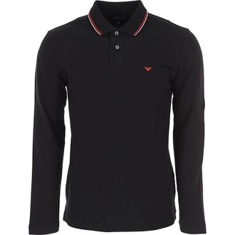 Emporio Armani Klassisches Polo-Shirt - - Tops - Herren - Schwarzk - M