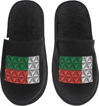 Generic Pantoufles Drapeau De Madagascar Avec Effet Polygonal Chaussons Hiver Doux Chaussures Pour Homme Unisex Femme L