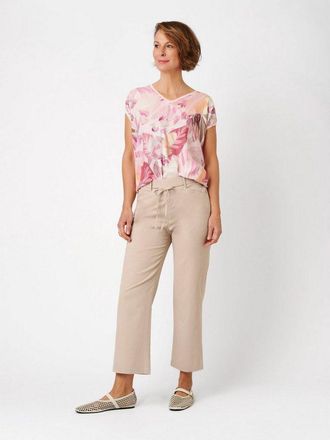 Relaxed By Toni T-Shirt Sweet Pia mit kreativem Bl&auml;tterdruck