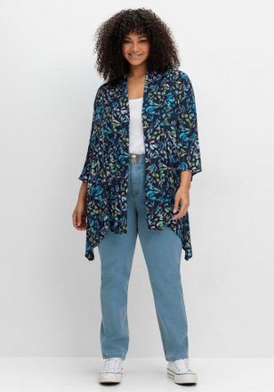 Sheego Klassische Bluse Longbluse 3/4-Arm