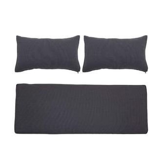 Bloomingville Housse de coussin Mundo - Gris - Polyester