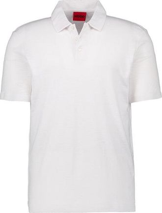 HUGO BOSS Herren Polo-Shirt wei&szlig; Jersey