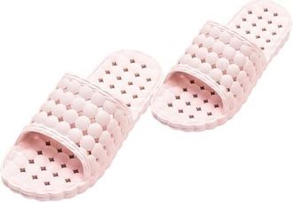 Valiclud Pantoufles de Bain Antid&eacute;rapantes pour Homme et Femme Semelle Creuse Drainante Respirante Int&eacute;rieur L&eacute;g&egrave;res et Durables Rose
