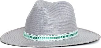 Sarah Chofakian Gewebter Season Fedora - Grau