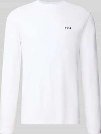 HUGO BOSS Langarmshirt mit Logo-Schriftzug