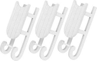 Valiclud 3stücke Holzschlitten Weihnachtsschlitten Dekoration Mini Schlittenfigur Aus Holz Tischornament Für Schreibtisch Regal Oder Kamin Weihnachtsbaum-schmu