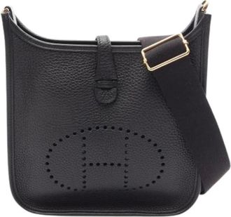 Herm&egrave;s Sac bandouli&egrave;re vintage doccasion - Femme - Pre-owned - Noir - Taille: ONE Size