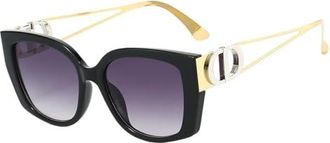 Generic Lunettes de soleil à monture carrée pour femme, petites lunettes de soleil améliorant le visage, violet, Taille unique