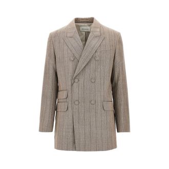 Ami Zweireihiges Wollsakko mit Martingal - - Jackets - Herren - Braun - M