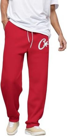 Generic Homme Baggy Pantalon Large Sport Jogging Y2k D&eacute;tente Travail Ample Sweatpants Grande Taille Mens Mode Dint&eacute;rieur Taille Elastique Pantalons Extensible