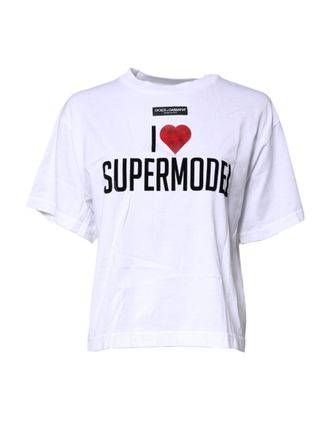 Dolce & Gabbana Logo-Printed T-shirt - White