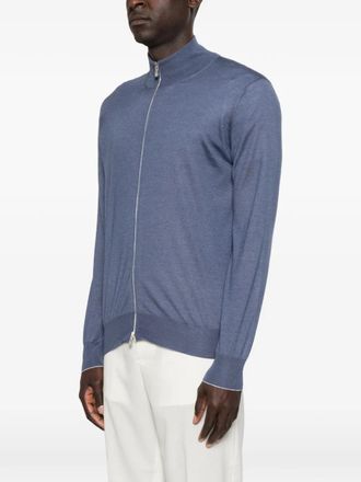 Brunello Cucinelli Mens Long-Sleeve Zip-Fastening Cardigan Ss26 M