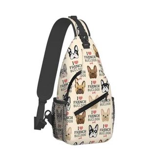 Generic Sacoche Port&eacute; &eacute;paule Chien Multifonction Sling Sac &agrave; Bandouli&egrave;re Mode Sac Poitrine pour Randonn&eacute;e Camping Cyclisme