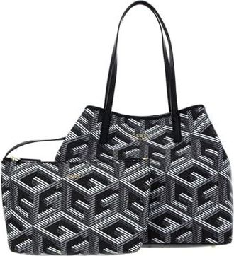 Guess Guess HWSA6995290BLO VIKKY LARGE TOTE Women BLACK LOGO Size One Size