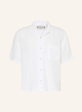 AllSaints Allsaints Oversized-Resorthemd Tri Aus Leinen beige
